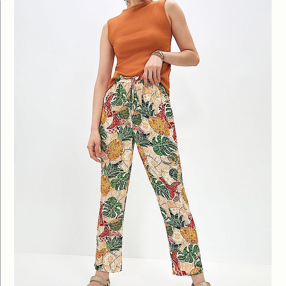 FARM Rio | Pants & Jumpsuits | Farm Rio Anthropologie Mosaic Tapered ...